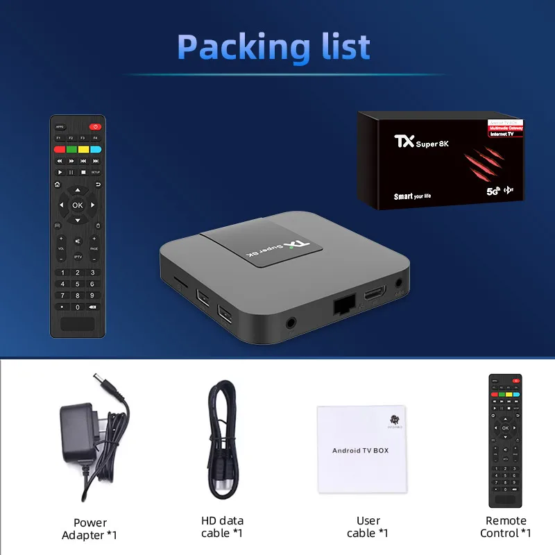 Factory Direct Android Iptv Smart Tv Box Multi-language Global Market Media Player Internet Set ...