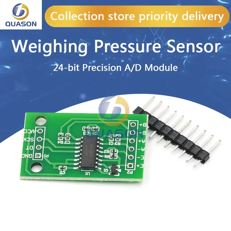 Dual Channel HX711 Weighing Pressure Sensor 24-bit Precision A/D Module ...