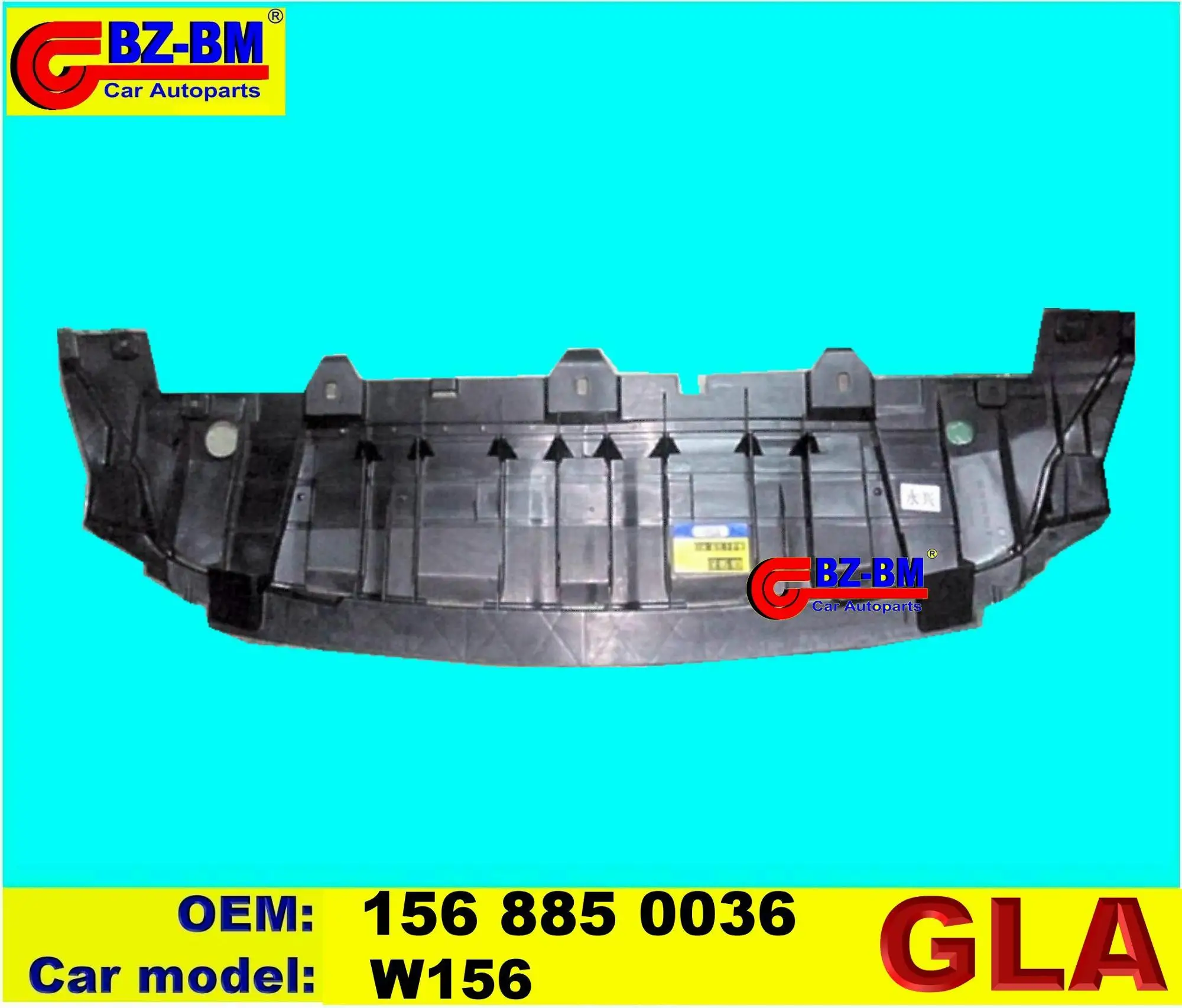 156 885 0036 Engine Shield splash guard FOR BENZ RADIATOR Water tank ...