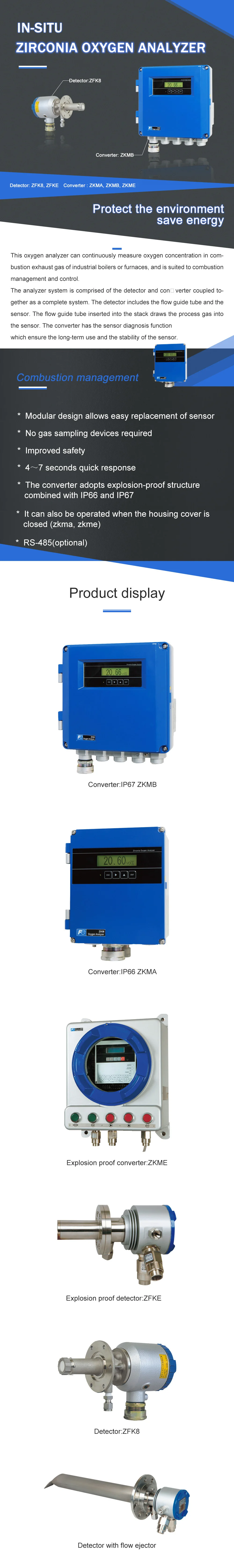 Fuji Electric Zirconia Oxygen Analyzer - Reliable & Precise