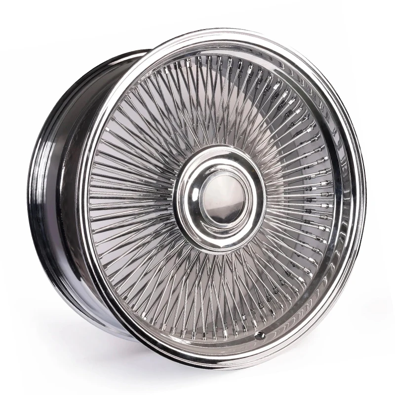 Custom Chrome Spokes Wire Rims Staggered 20 22 24 26 Inch 5 Lugs 24x9 ...