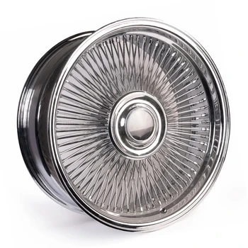 Custom Chrome Spokes Wire Rims Staggered 20 22 24 26 Inch 5 Lugs 24x9 ...