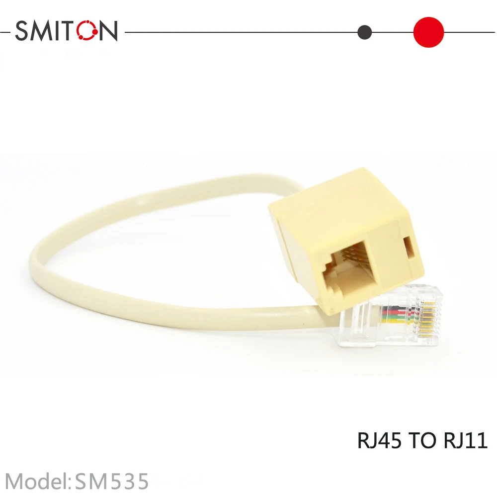 Alibaba.com: RJ45 to RJ11 8P4C/6P4C Ethernet Telephone Converter ...