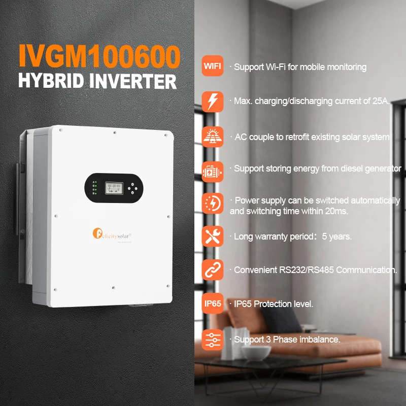 600v 10KW High Voltage Inverter with MPPT Solar Control