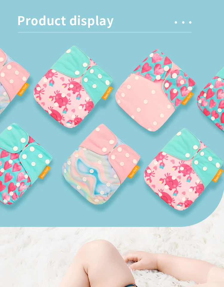 Happy Flute Cloth Diapers - One Size, Adjustable & Washable