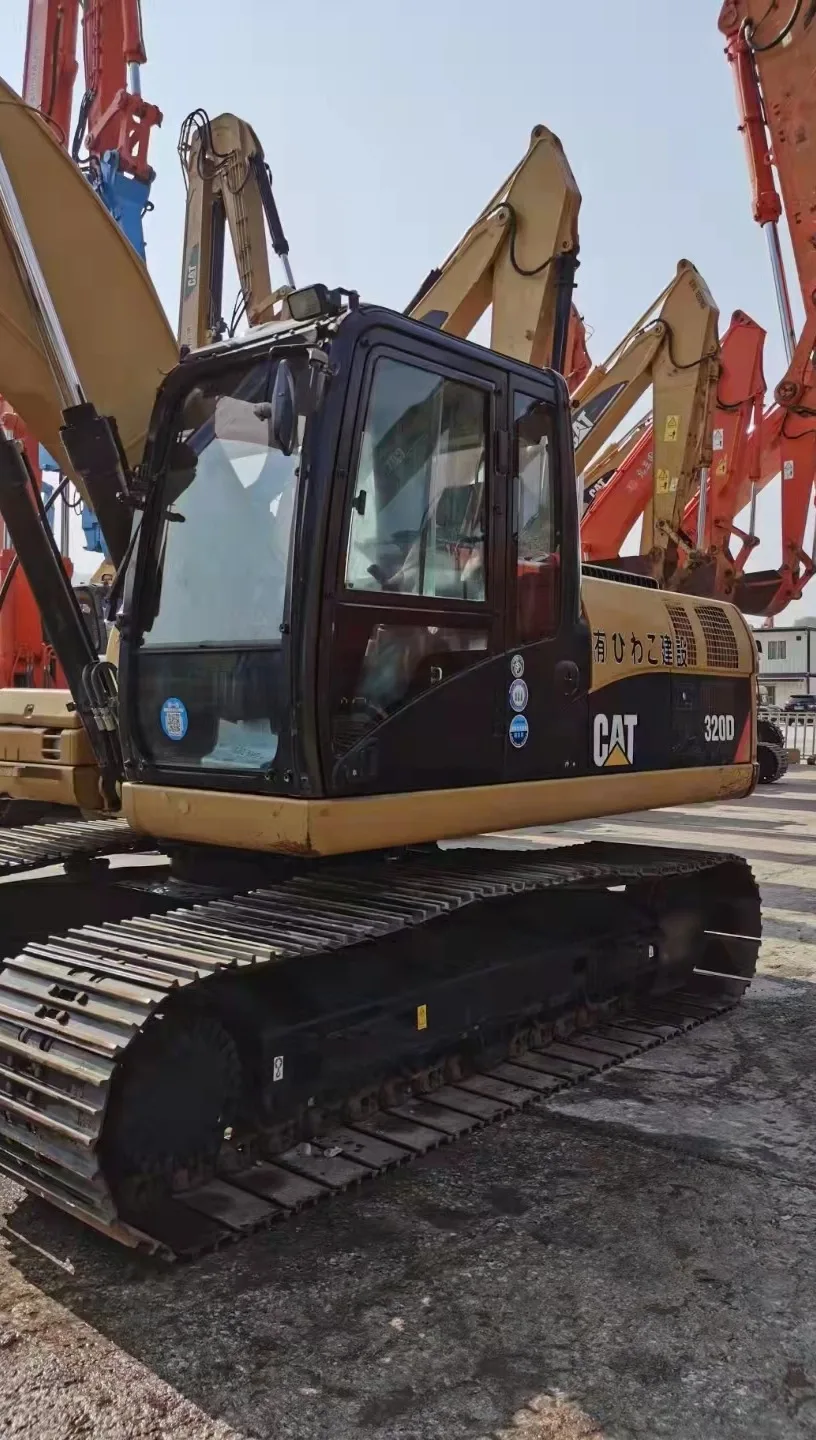 Used Second Hand Old Caterpillar Cat 320d 20 Tons Japan Grab Bucket ...