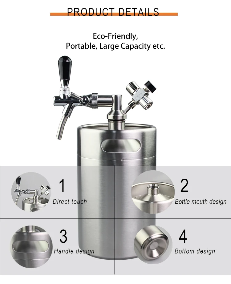5L Mini Keg for Craft Beer - Eco-Friendly & Portable