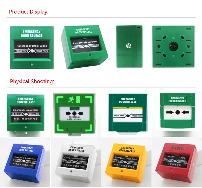 Matte Push Exit Button Access Control Switch Surface Mount for Home ...