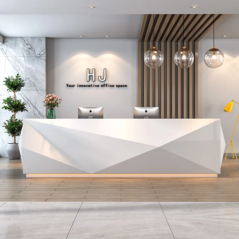 Small Reception Desk French Style - Aiweiluo Office Furniture
