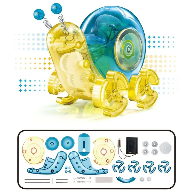 Science Kit Solar Panel Toy Solar Snail Learning STEM Toys