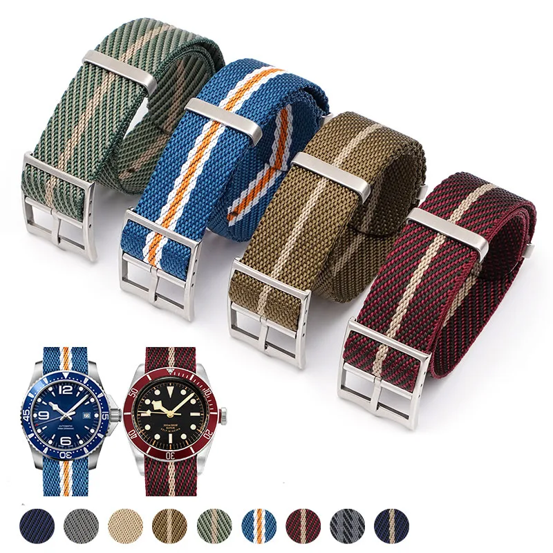 Wholesale 20mm 22mm High Density Nylon Fabric Watch Bands Seat Belt ...
