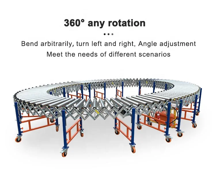 Flexible Heavy Duty Conveyor Rroller Powered Convery Expandable ...