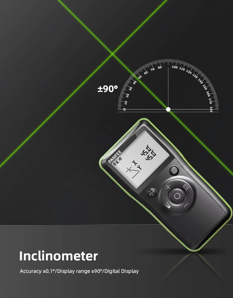 3 in 1 Multifunctional Laser Distance Meter - 2mm Accuracy
