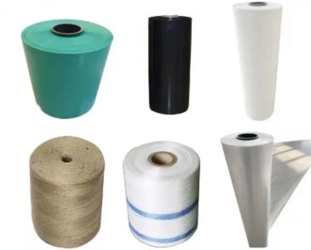 Green And White 500 Mm 750 Mm Ldpe Plastic Hay Bale Wrap Silage Wrap ...