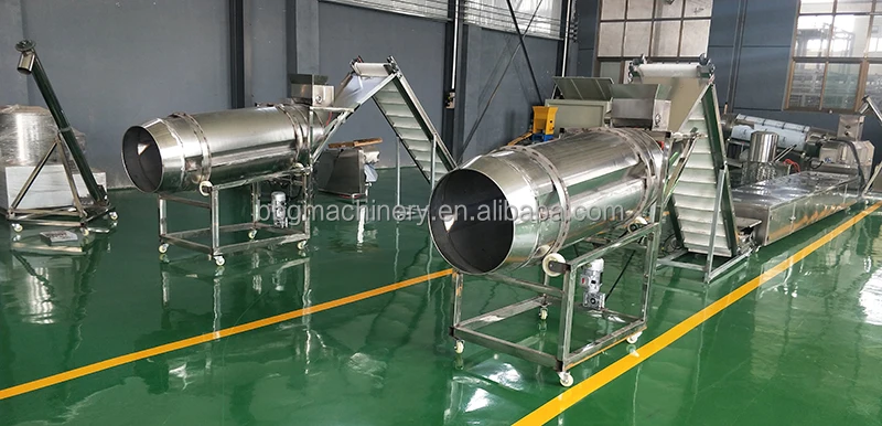 Cheese Cereal Puffed Corn Snacks Production Line Flakes Sticks Extruder ...