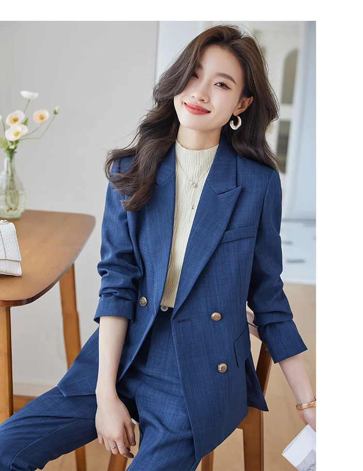 Fashion Women's Autumn And Winter Work Suit Temperament Goddess Long ...