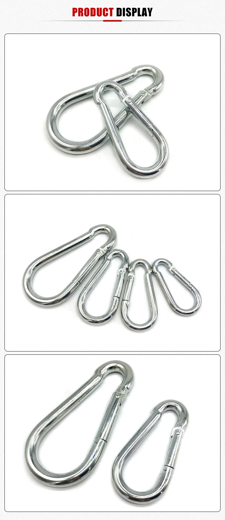 Factory Supply Snap Hooks Din5299c Spring Hook Carabiner For Diving ...