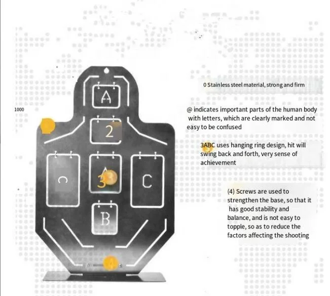 Six-point IPCS soft projectile practice target shooting live CS ...