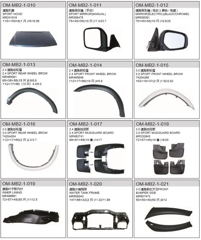 Tail Door Cover for Pajero Sport K80 K90 - GDDT 5817A092