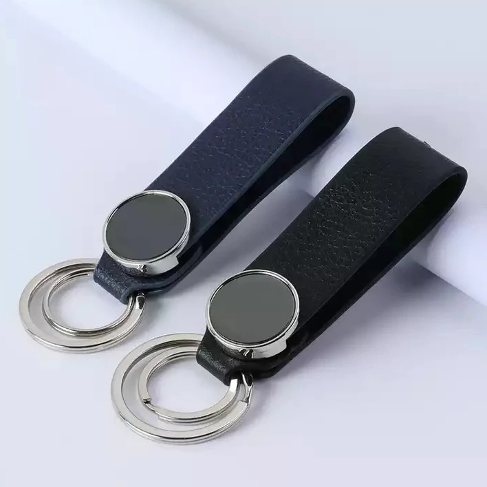 High Quality Blank Leather Custom Keychains With Engraved Logo Braided ...