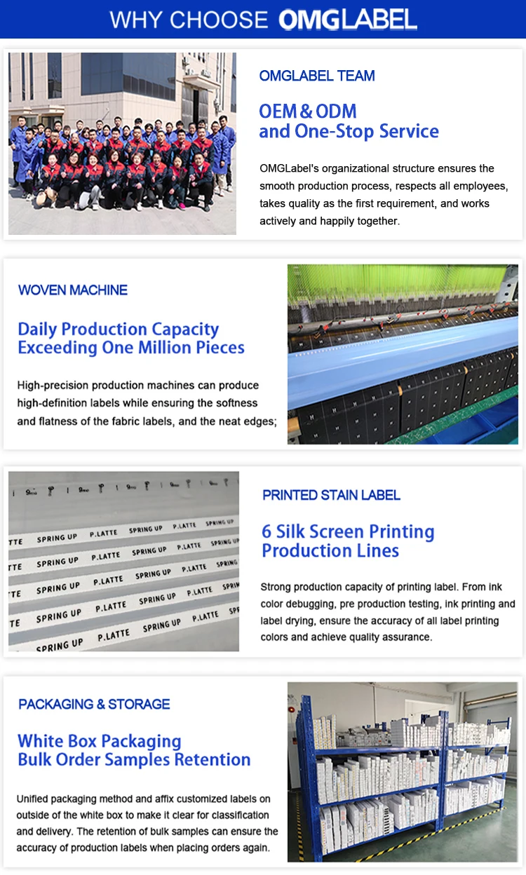 Factory Garment Label Custom Your Own Design Clothes Woven Tag ...