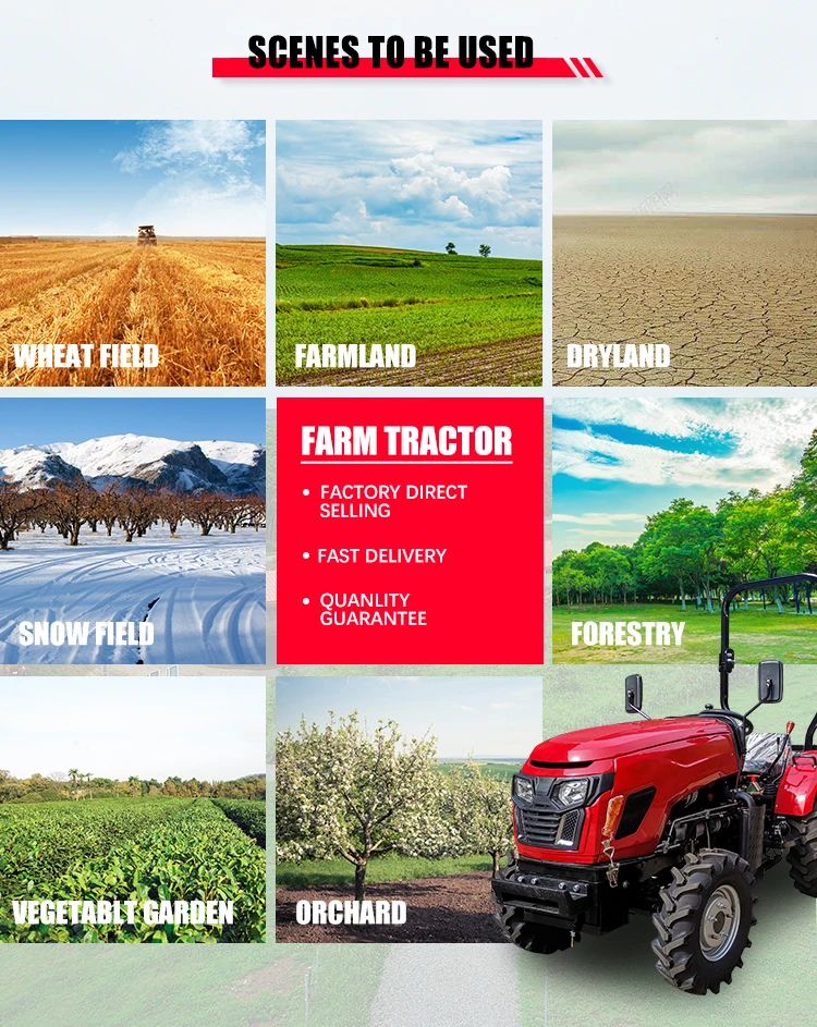 Brands 4x4 50HP Farm Tractors - High Productivity & Env Protection