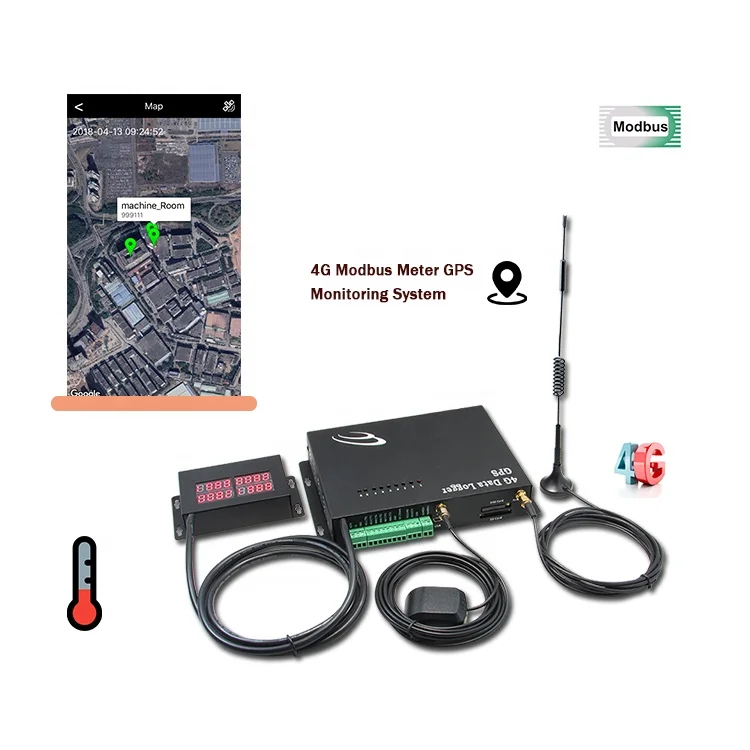 Data Ploads Modbus and GPS Data Via 4G Mobile Network Pulse Counter ...