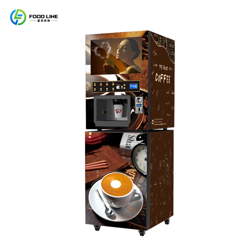 Robot Coffee Vending Machine Fully Automatic Robot Vending Machines ...