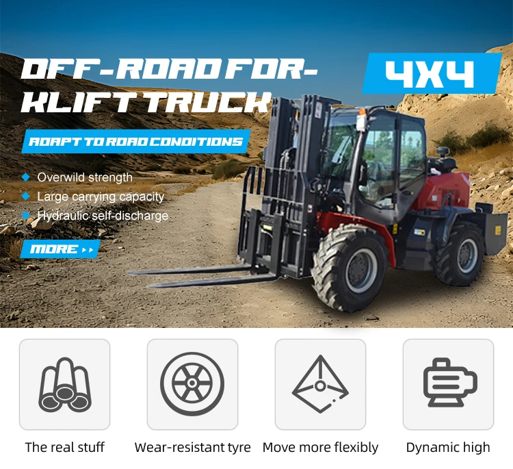 Machinery All Terrain Counterbalance Empilhadeira Hydraulic 3 Ton 5 ...