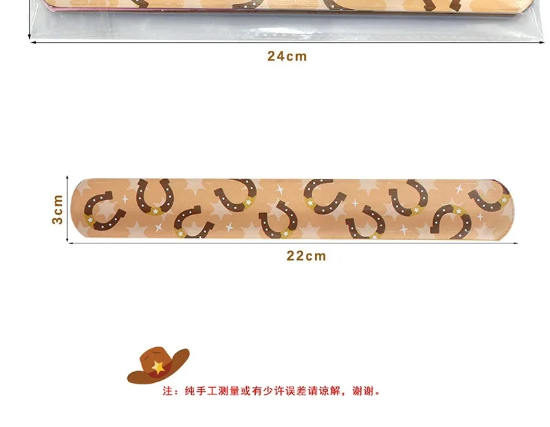 Cartoon New PVC Western Cowboy Clapping Circle Wrist Band