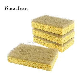 Wholesale Eco-friendly Compressed Wood Cellulose Sponge For Kitchen ...