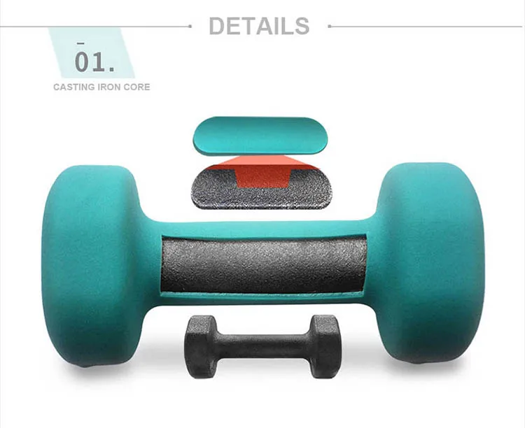 PROIRON Steel Dumbbells Workout Training Equipment Iron Dumbbell Free Weight Neoprene Hex PU ...