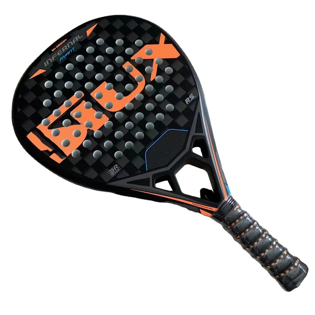 New Professional Sport Padel Full Carbon Beach Paddle Racket Eva Face ...