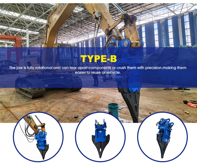 Vehicle Processor Dismantler Excavator Shear Autos Wrecking Car ...