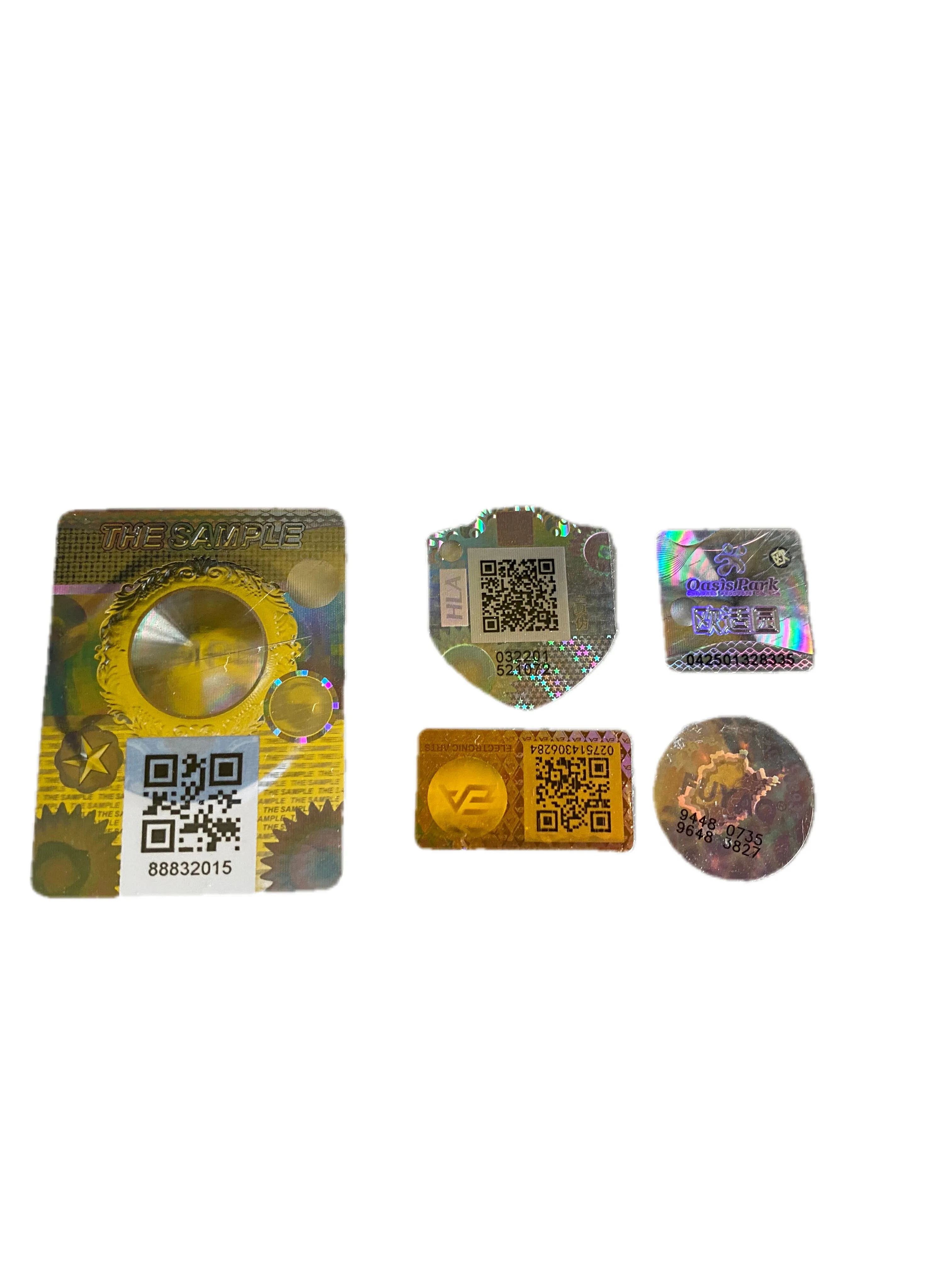 Serial Number Qr Code Hologram Sticker Labels With Faster Delivery - Buy Barcode Labels Sticker ...