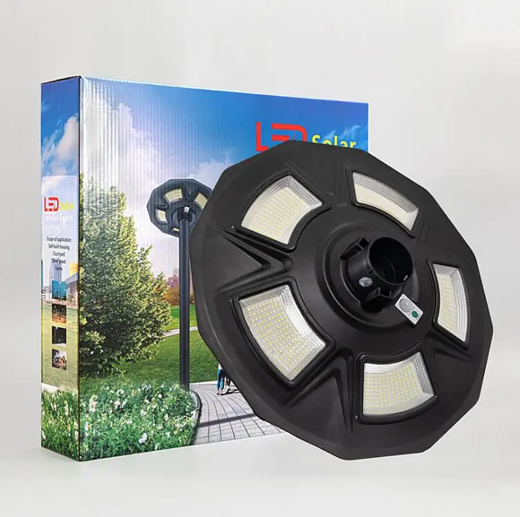 Outdoor Solar Ufo Power Garden Street Light Lamp Pole 150w 200w 250w ...