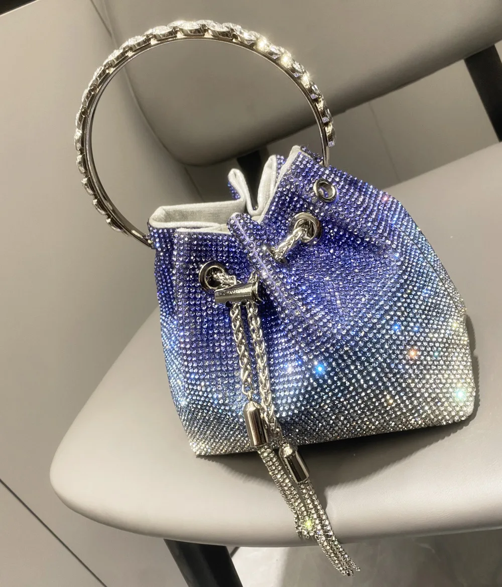 2024 Gradient Rhinestone Glitter Crossbody Bags For Women Bling Purse ...