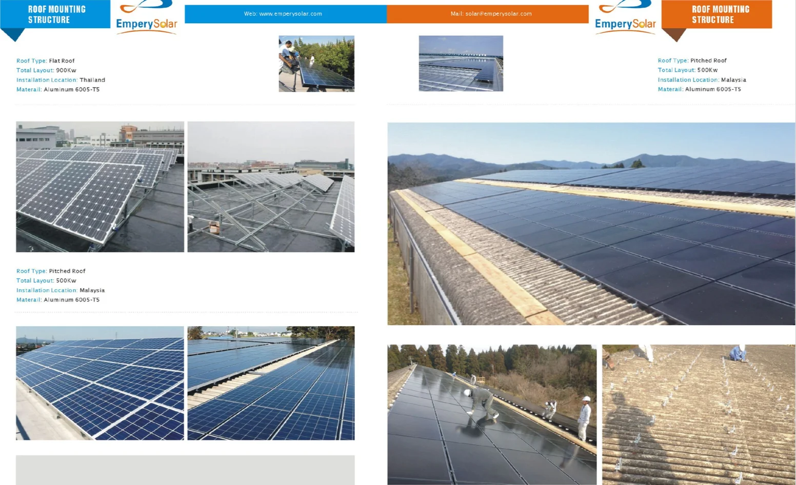 Emperysolar Roof Mounting Rails - Durable & Efficient