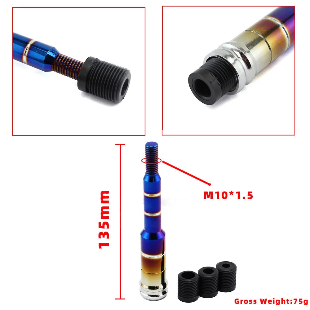 Car Modification Burnt Blue Shifter Modified Universal Extended Shifter ...