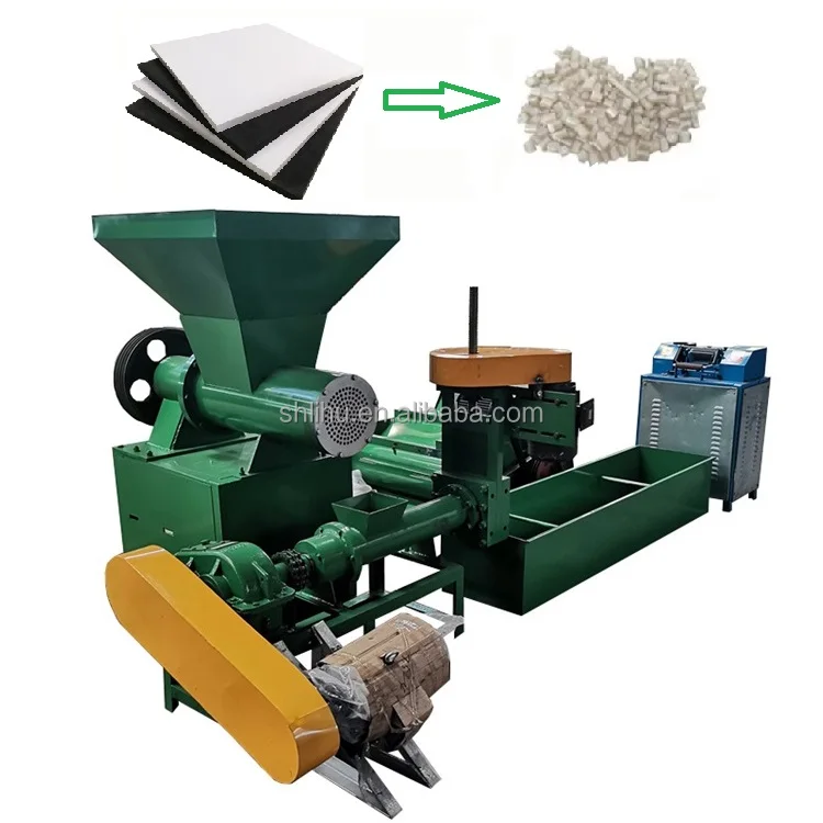used waste eps polyurethane foam recycling granulator machine| Alibaba.com