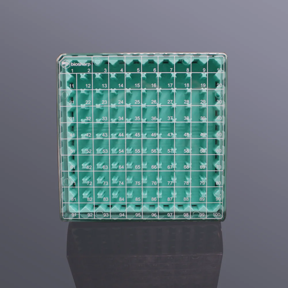 Laboratory Use Plastic reversable Freezing Tube Box 81/100 Well Cryo ...