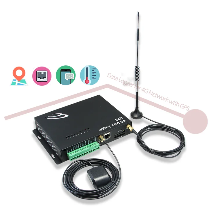 Datalogger Ethernet Gps Tracking Device Multipoint Temperature 4g Ethernet Data Logger With Gps ...