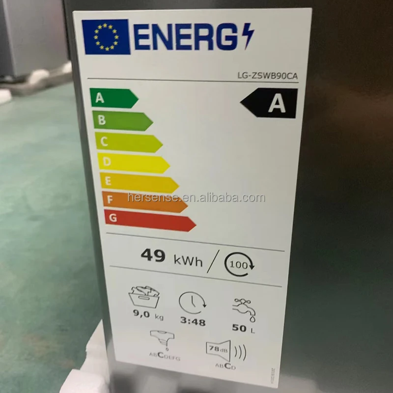 Home 9kg Front Load Washing Machine 220V 50hz Powerful Motor 1950W With ...