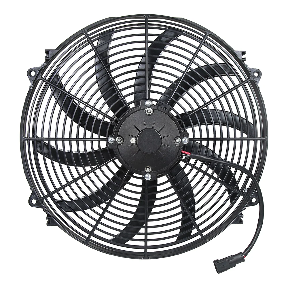 Universal Slim Fan Push or Pull Electric Radiator Cooling Fan 12V 200W ...
