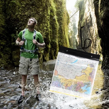 Outdoor Adventure Clear Pvc Waterproof Map Pouch Case Dry Bag For ...