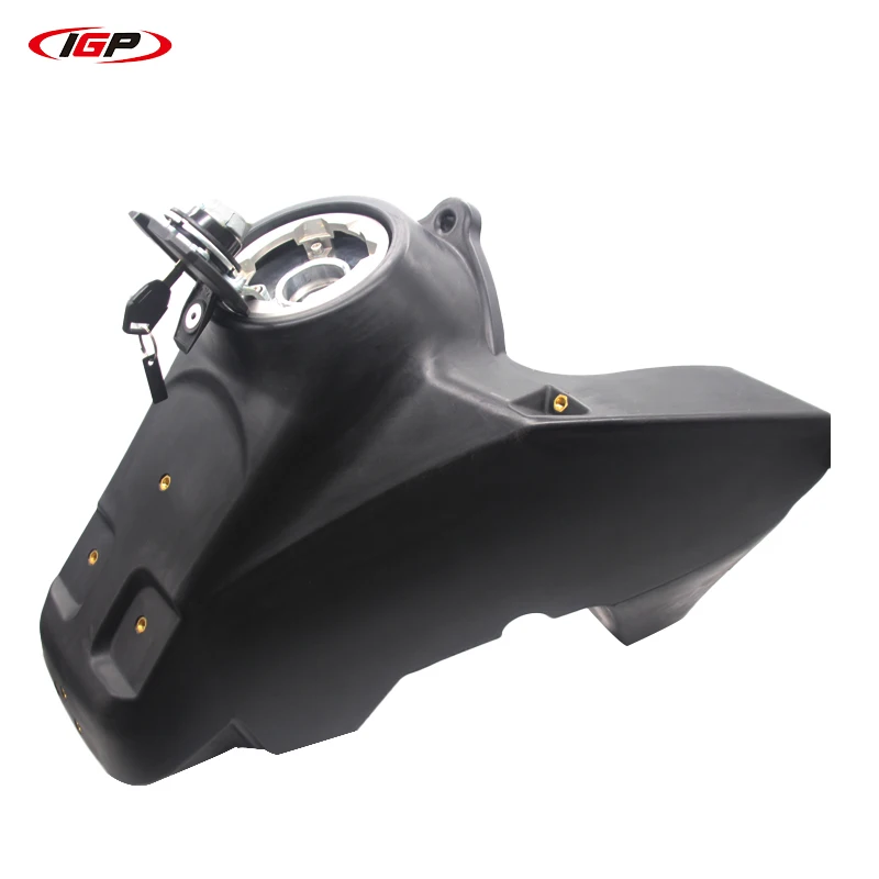 Black White Motorcycle Oil Tank 15L Plastic Motorcycle Petrol Tank for ...