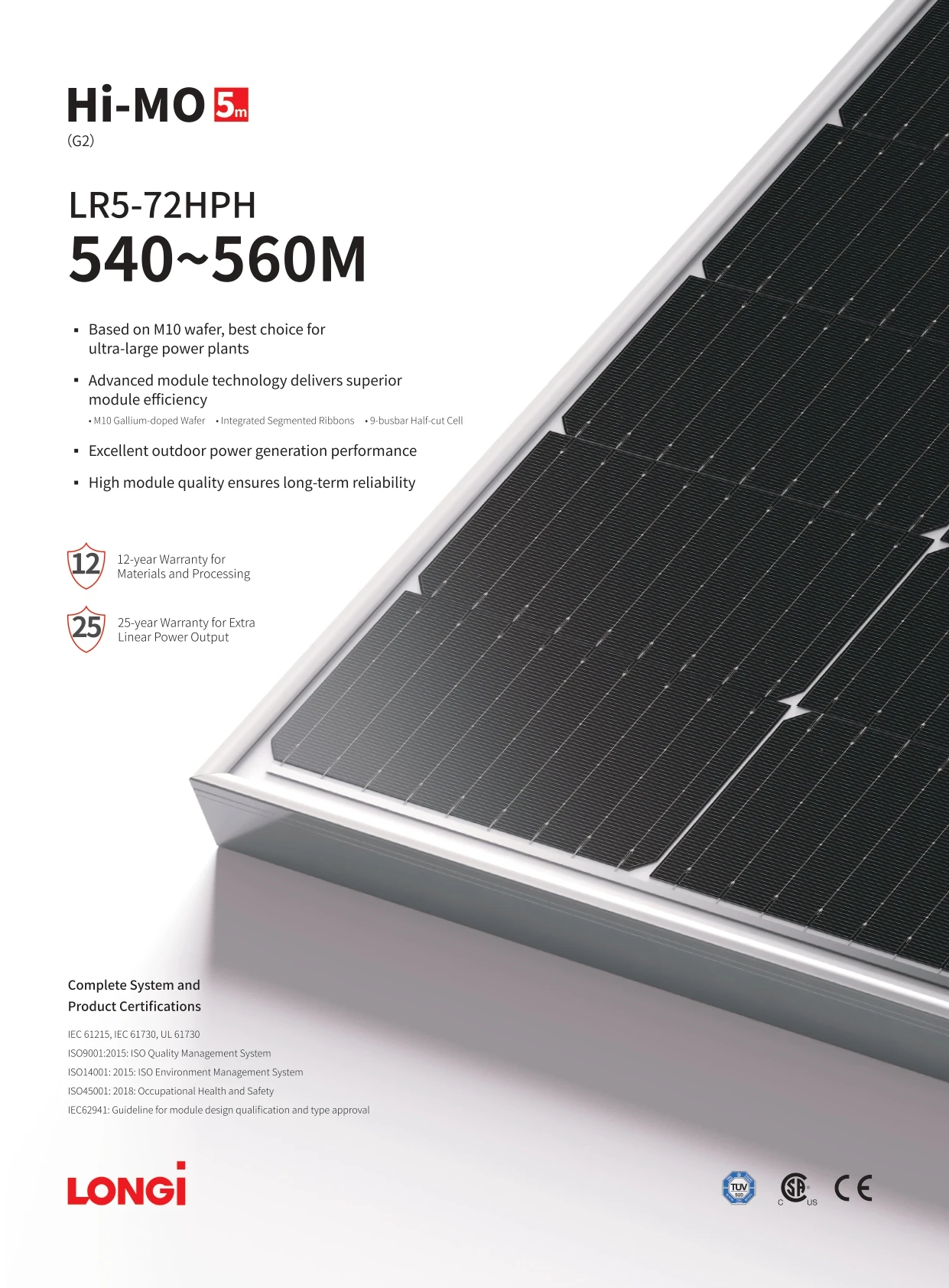 Hot Brand One Longi 555w Solar Panel In Stock Original Delivery Longi ...