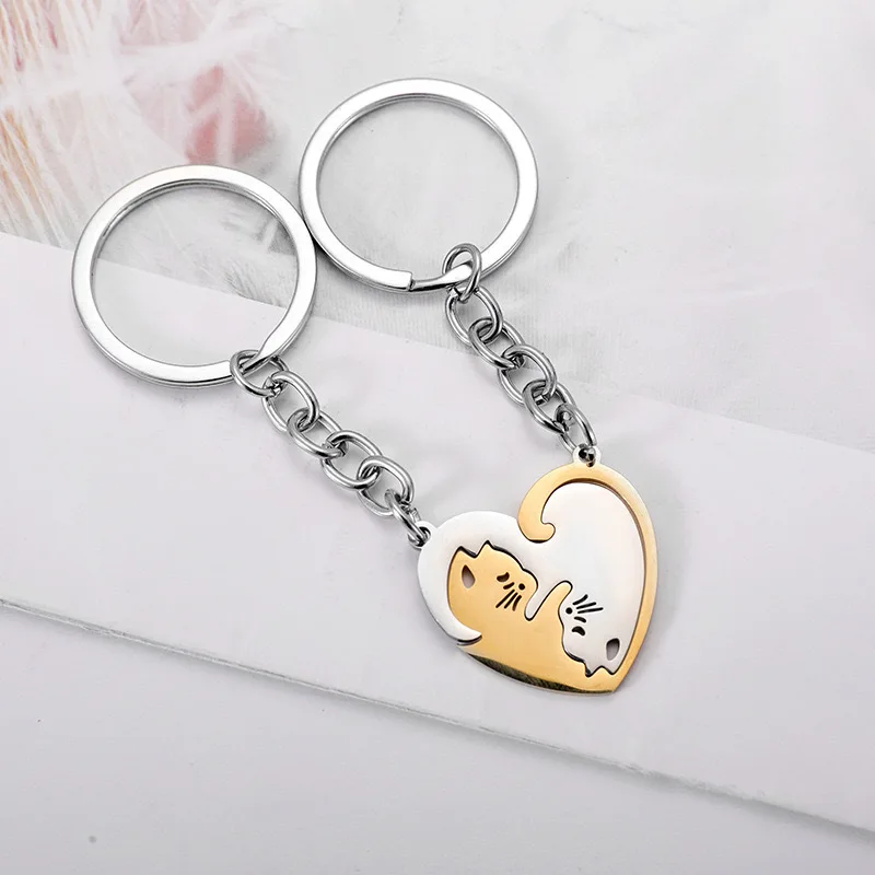 Alibaba.com: Custom Couples Matching Keychains with Puzzle Heart Design ...