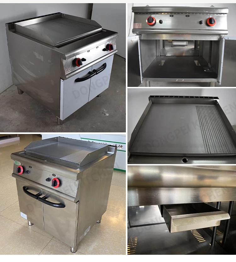 Commercial Restaurant Kitchen Industrial Roasting Griddle Free Standing ...
