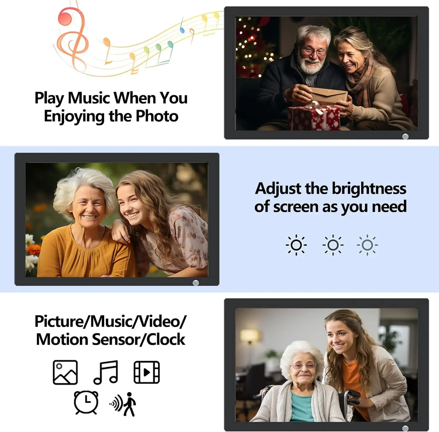 Smart Sensor 20-inch Digital Picture Frame 1680*945 HD Screen Digital ...